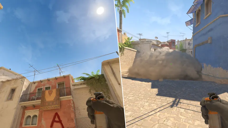 Top Mid Smoke From TSpawn - Mirage | CS2 Nades Guide